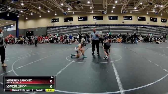 84 lbs Round 1 (4 Team) - Maverick Sanchez, Rough House vs Cooper Regan ...