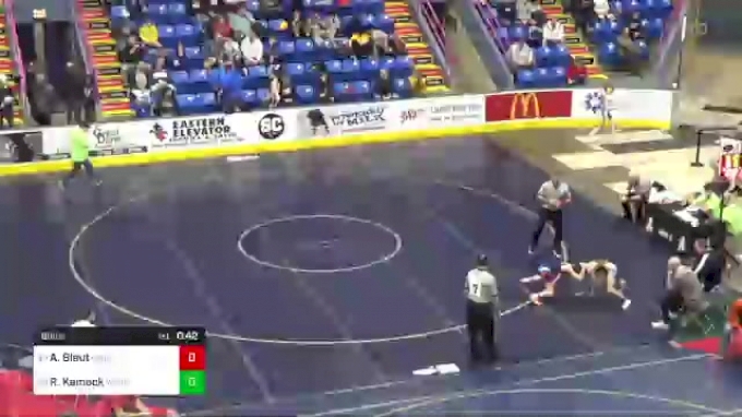 89 lbs Consi Of 32 #1 - Ayden Blaut, Wallenpaupack vs Ryan Kemock ...