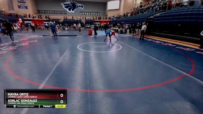 120 lbs Cons. Round 2 - Mayra Ortiz, Conroe Caney Creek (Girls) vs ...