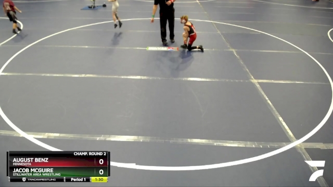 71 lbs Champ. Round 2 - August Benz, Minnesota vs Jacob McGuire ...