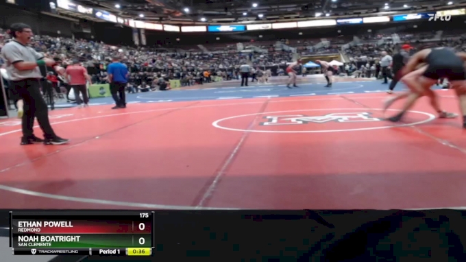 175 lbs Cons. Round 2 - Ethan Powell, Redmond vs Noah Boatright, San ...