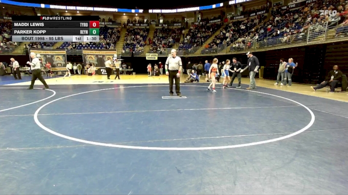 95 lbs Consy 4 - Maddi Lewis, Tyrone vs Parker Kopp, Reynolds