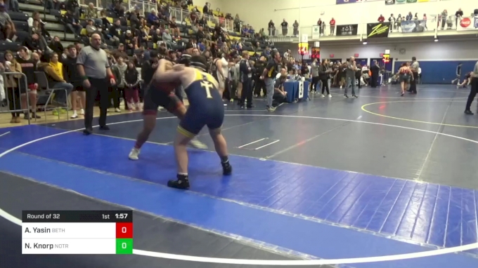 215 lbs Round Of 32 - Ali Yasin, Bethel Park vs Noah Knorp, Notre Dame GP