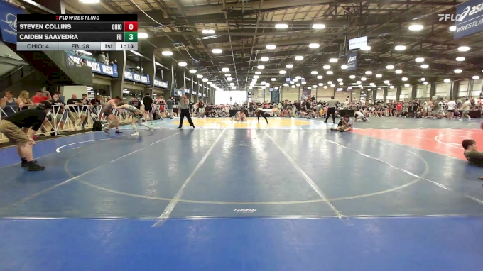 145 lbs Rr Rnd 1 - Steven Collins, Ohio Titan Grey vs Caiden Saavedra ...