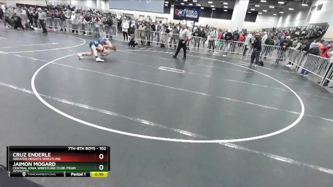 102 lbs Champ. Round 3 - Jaimon Mogard, Central Iowa Wrestling Club ...