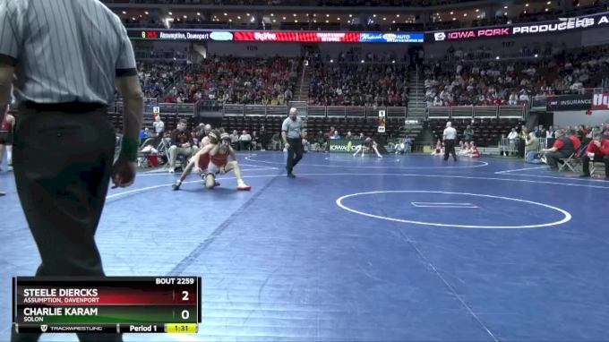 2A-132 lbs Cons. Round 2 - Steele Diercks, Assumption, Davenport vs ...