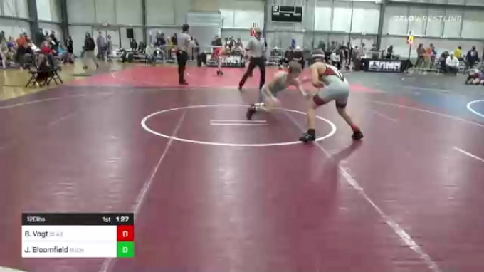 120 lbs Quarterfinal - Brady Vogt, Clarkston vs Jaedyn Bloomfield ...