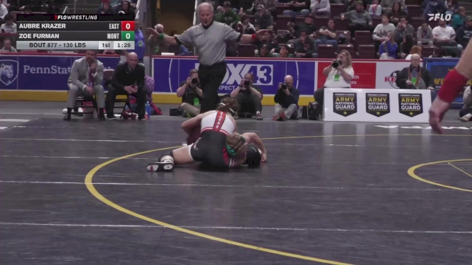 130 lbs Final - Aubre Krazer, Easton-G vs Zoe Furman, Montgomery-G