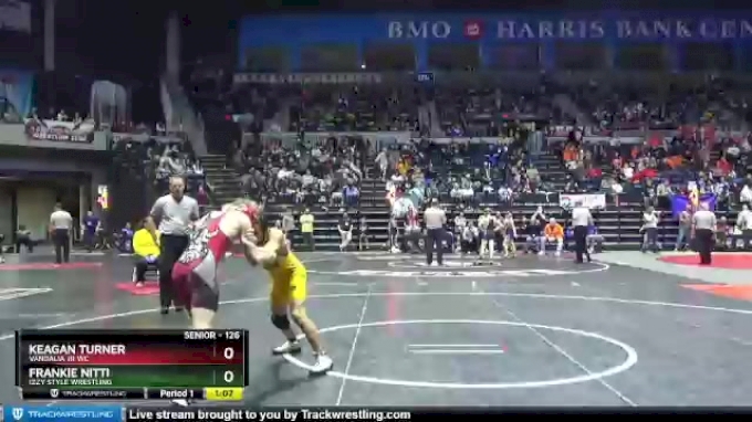 126 lbs Champ. Round 1 - Keagan Turner, Vandalia Jr WC vs Frankie Nitti ...