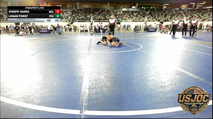 70 lbs Consolation - Joseph Garza, Wesley Wrestling Club vs Logan Forst ...