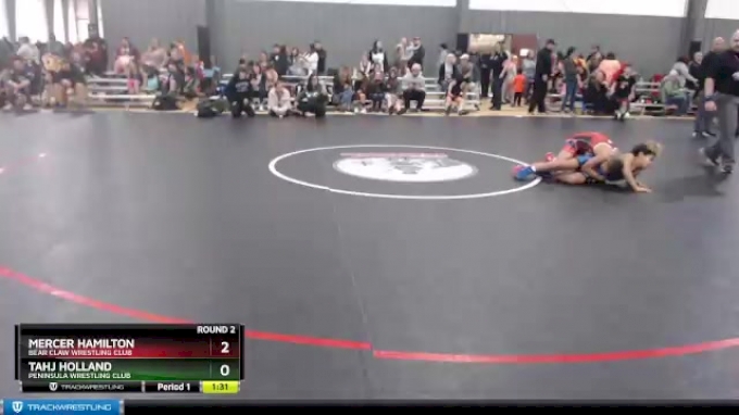 84 lbs Round 2 - Mercer Hamilton, Bear Claw Wrestling Club vs Tahj ...
