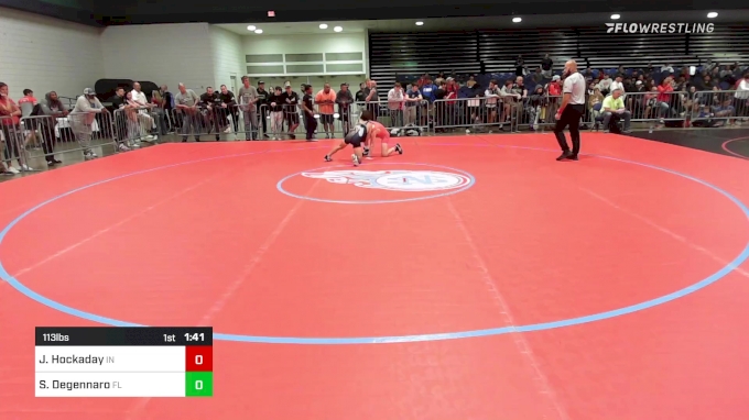 113 lbs Round Of 16 - Jake Hockaday, IN vs Sebastian Degennaro, FL
