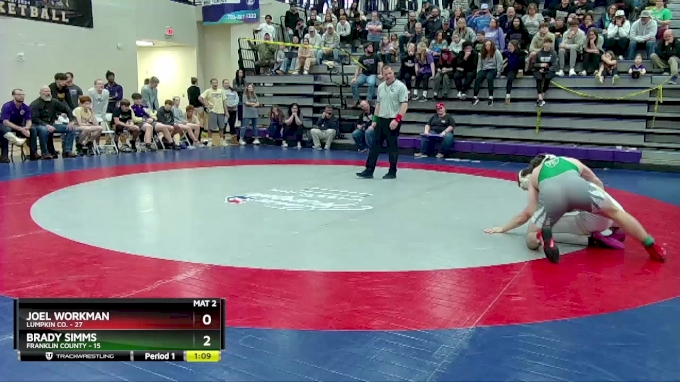 175 lbs Semis & 3rd Wb (16 Team) - Brady Simms, Franklin County vs Joel ...