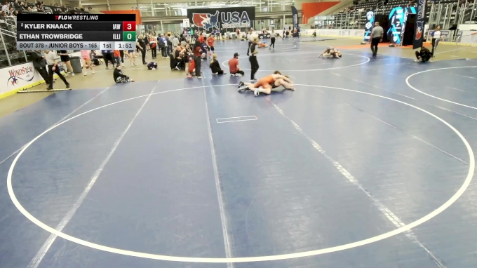 Junior Boys - 165 lbs Champ. Round 2 - Ethan Trowbridge, Illinois vs ...