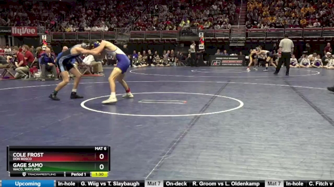 1A-113 lbs Champ. Round 2 - Gage Samo, WACO, Wayland vs Cole Frost, Don ...