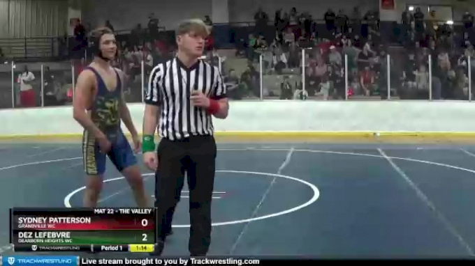 158 lbs Cons. Round 2 - Dez Lefebvre, Dearborn Heights WC vs Sydney ...