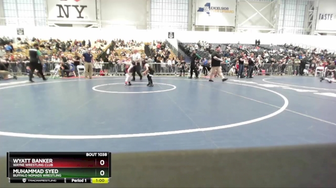 54 lbs 1st Place Match - Wyatt Banker, Wayne Wrestling Club vs Muhammad ...