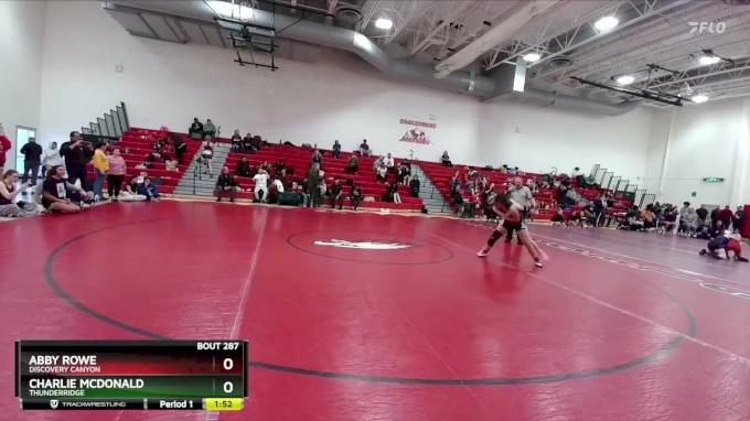 115 lbs Cons. Round 2 - Charlie McDonald, ThunderRidge vs Abby Rowe ...