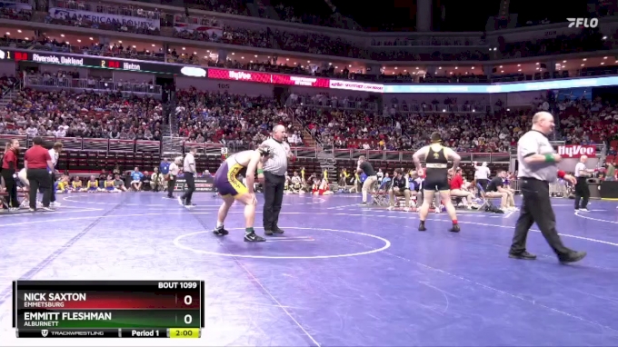 1A-215 lbs Champ. Round 1 - Nick Saxton, Emmetsburg vs Emmitt Fleshman ...