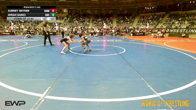 72 lbs Consi Of 16 #2 - Aubrey Snyder, Commandos Wrestling Academy vs ...