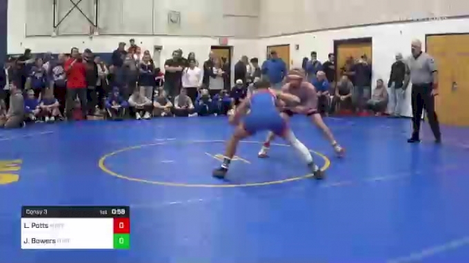132 lbs Consy 3 - Luke Potts, West Allegheny vs Jackson Bowers, Fort ...