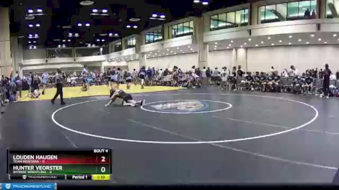 106 lbs Round 1 (10 Team) - Louden Haugen, Team Montana vs Hunter ...