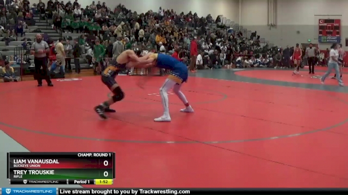 138 lbs Champ. Round 1 - Trey Trouskie, Rifle vs Liam VanAusdal ...