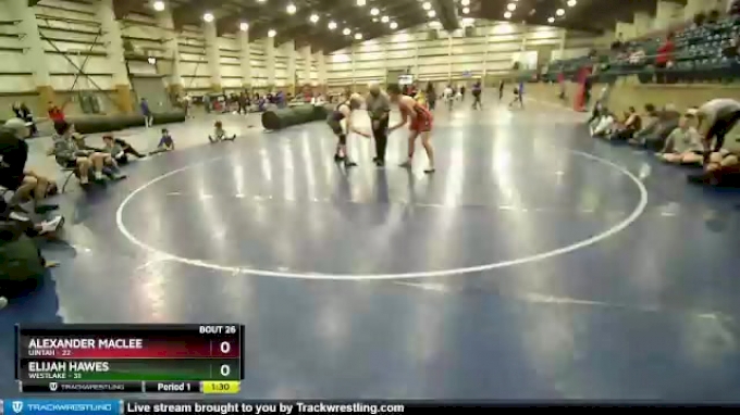 180 lbs Placement (16 Team) - Alexander MacLee, Uintah vs Elijah Hawes ...