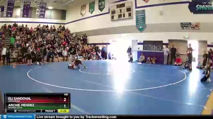 67 lbs Quarterfinal - Archie Mendez, Nevada Elite vs Eli Sandoval, GOLD ...