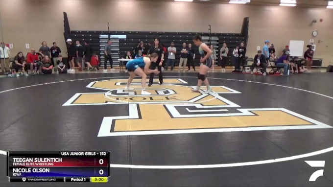 152 lbs 1st Place Match - Nicole Olson, Iowa vs Teegan Sulentich ...