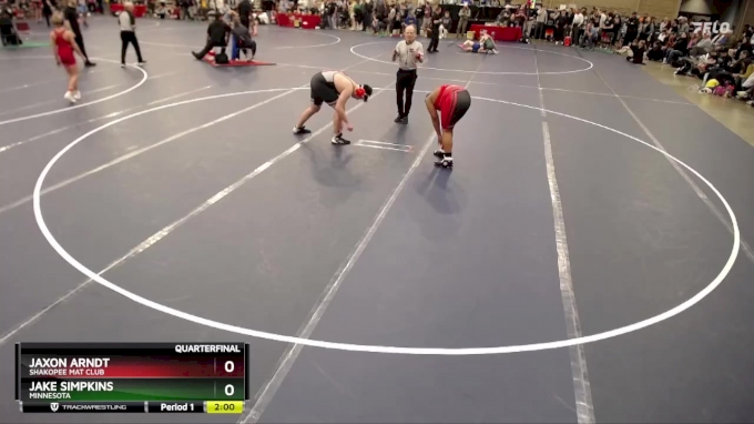 250 lbs Quarterfinal - Jake Simpkins, Minnesota vs Jaxon Arndt ...