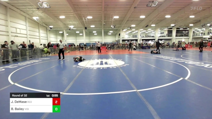 61 lbs Round Of 32 - Joey DeMase, Red Roots WC vs Barron Bailey, Vision ...
