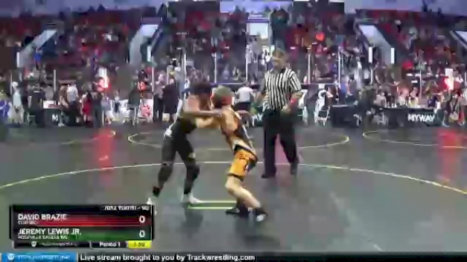 90 lbs Quarterfinal - David Brazie, Clio WC vs Jeremy Lewis Jr ...