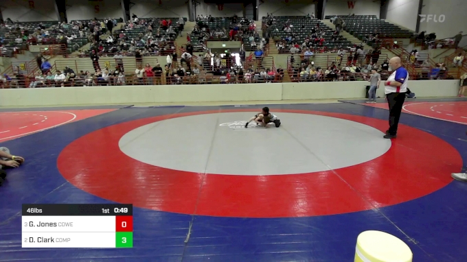 46 lbs Semifinal - Greyson Jones, Coweta Cobras Wrestling Club vs ...