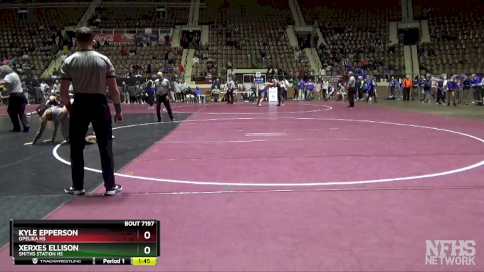 7A 285 lbs Semifinal - Xerxes Ellison, Smiths Station Hs vs Kyle ...