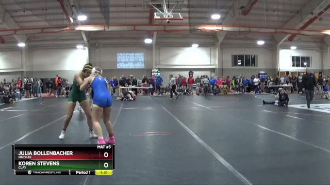 145 lbs Champ. Round 3 - Koren Stevens, Clay vs Julia Bollenbacher, Findlay