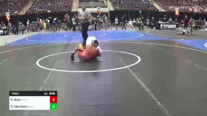 114 lbs Consolation - Ruben Rios, Team Takedown vs Drake Morrison ...