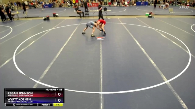 113 lbs Cons. Semi - Regan Johnson, Wrestling Brotherhood vs Wyatt ...