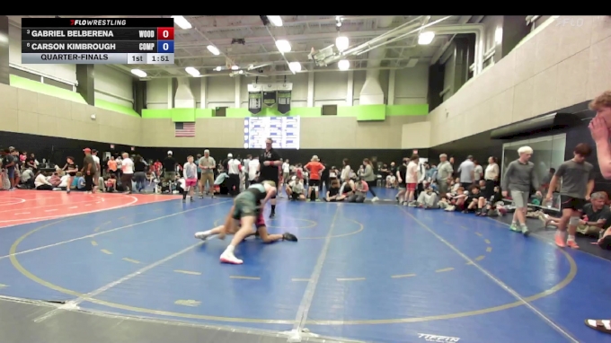 138 lbs Quarterfinal - Gabriel Belberena, Woodland Wrestling vs Carson ...