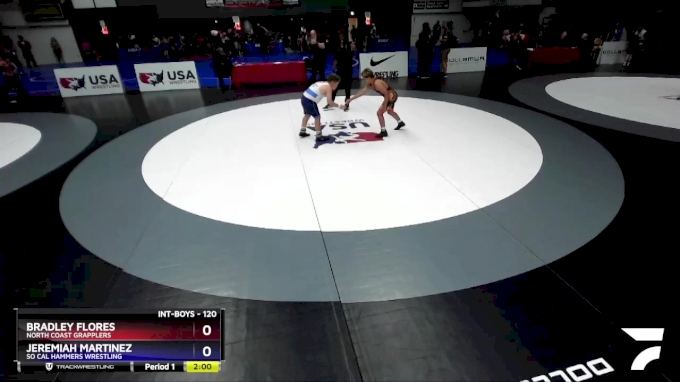 120 lbs Semifinal - Bradley Flores, North Coast Grapplers vs Jeremiah ...