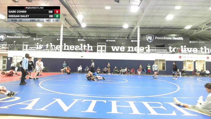 154 lbs Quarterfinal - Gabe Cohen, VHW Red - HSC vs Keegan Daley ...