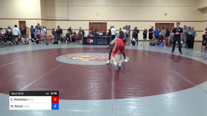 52 kg Rnd Of 32 - Cooper Mathews, Black Fox Wrestling Academy vs ...