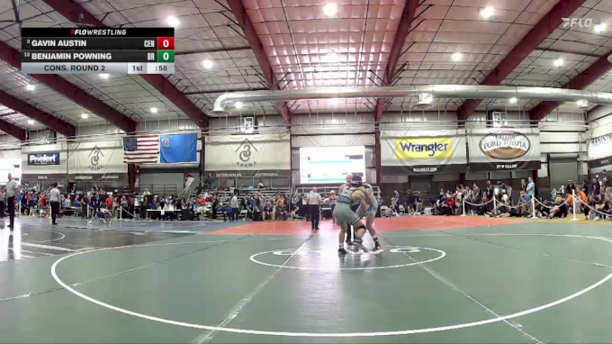 132 lbs Cons. Round 2 - Gavin Austin, Centennial vs Benjamin Powning ...