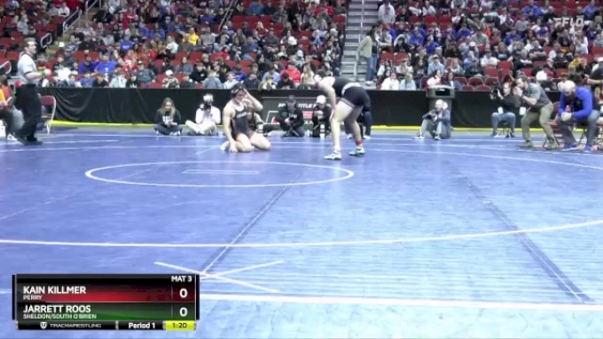 2A-190 lbs Semifinal - Jarrett Roos, Sheldon/South O`Brien vs Kain ...