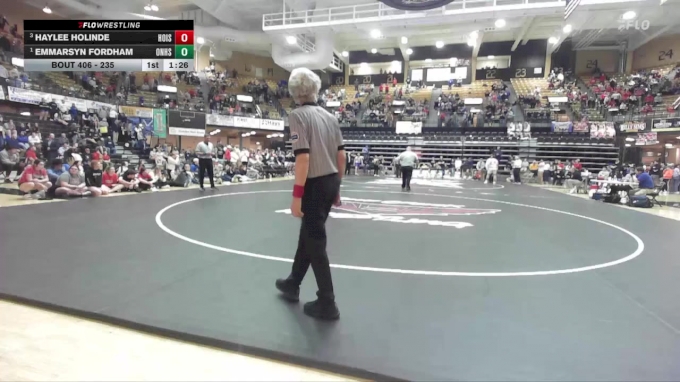 235 lbs 1st Place Match - Emmarsyn Fordham, Onaga Hs vs Haylee Holinde ...