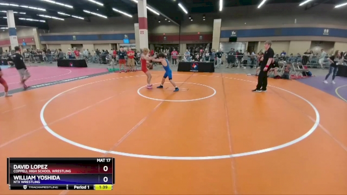 113 lbs Cons. Round 2 - David Lopez, Coppell High School Wrestling vs ...