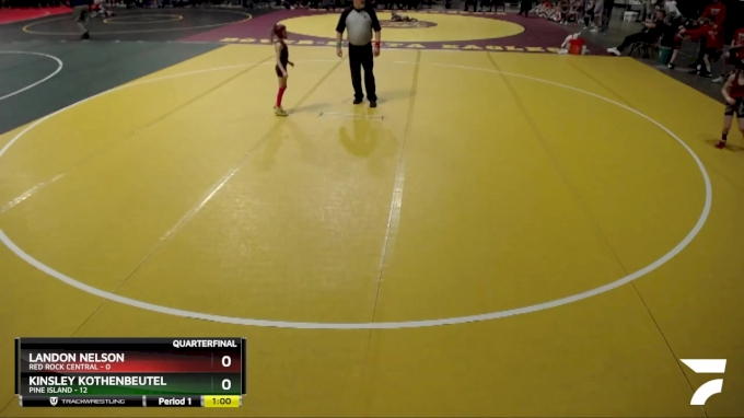 55 lbs Quarterfinals (8 Team) - Landon Nelson, Red Rock Central vs ...