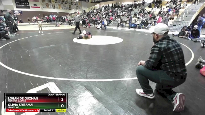 71 lbs Quarterfinal - Logan De Guzman, Monster Garage vs Olivia ...