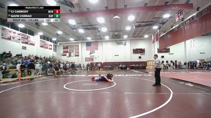 175 lbs Consi Of 8 #1 - CJ Carmody, Waterford vs Gavin Corrao, Killingly