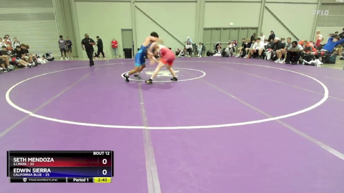 126 lbs Round 3 (8 Team) - Seth Mendoza, Illinois vs Edwin Sierra ...